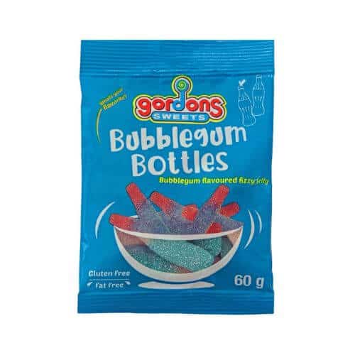 Gordons Sweets Bubble Gum Bottles 60g - Sweet Zone