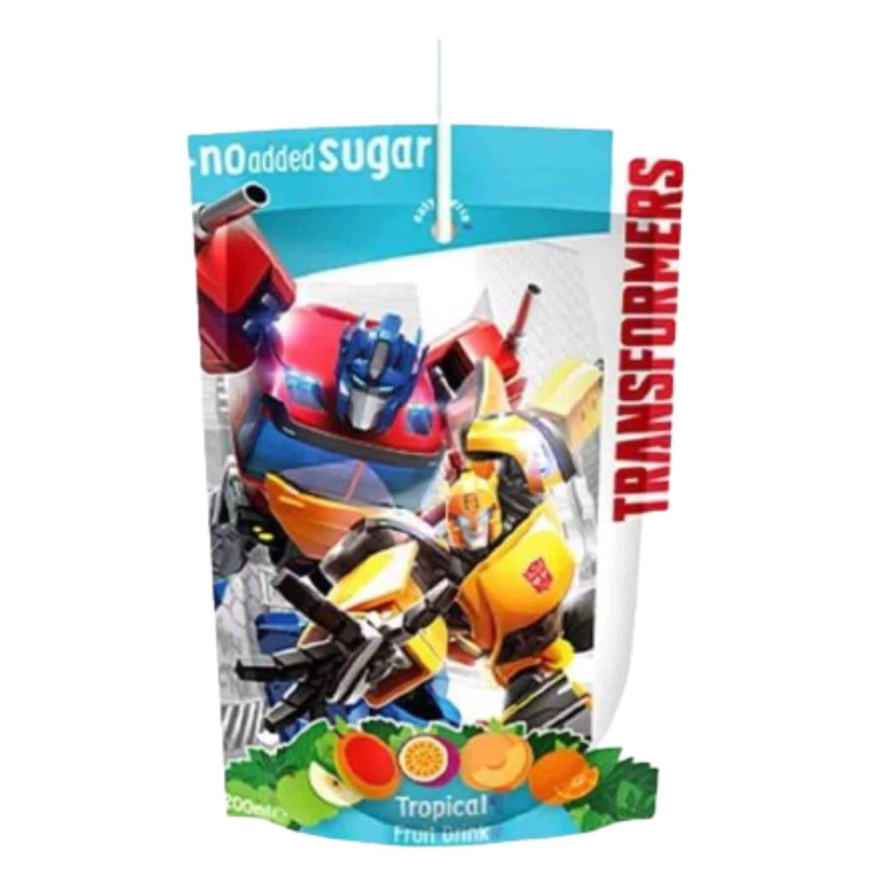Transformers Pouch Juice 200ml – Sweet Zone